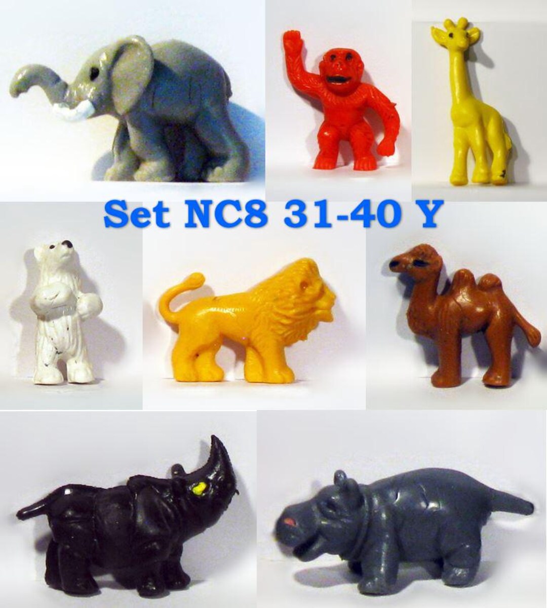 Schleich Mini Wild Animals Wilde Tiere Set (Y) NC8 31-40 -vintage Out ...