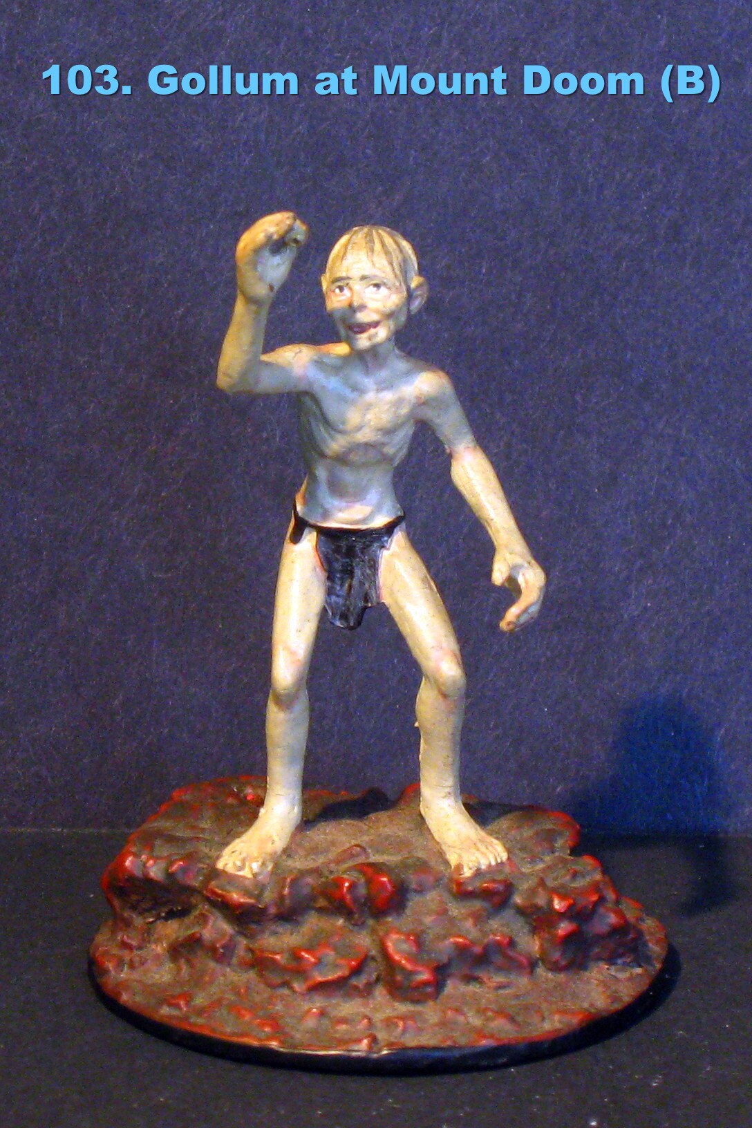 Lord of the Rings Gollum at Mount Doom Collectible Metal | Etsy Australia