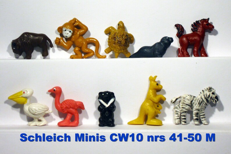 Schleich Mini Animals Mini Tiere Complete Set 41-50 M Zoo - Etsy