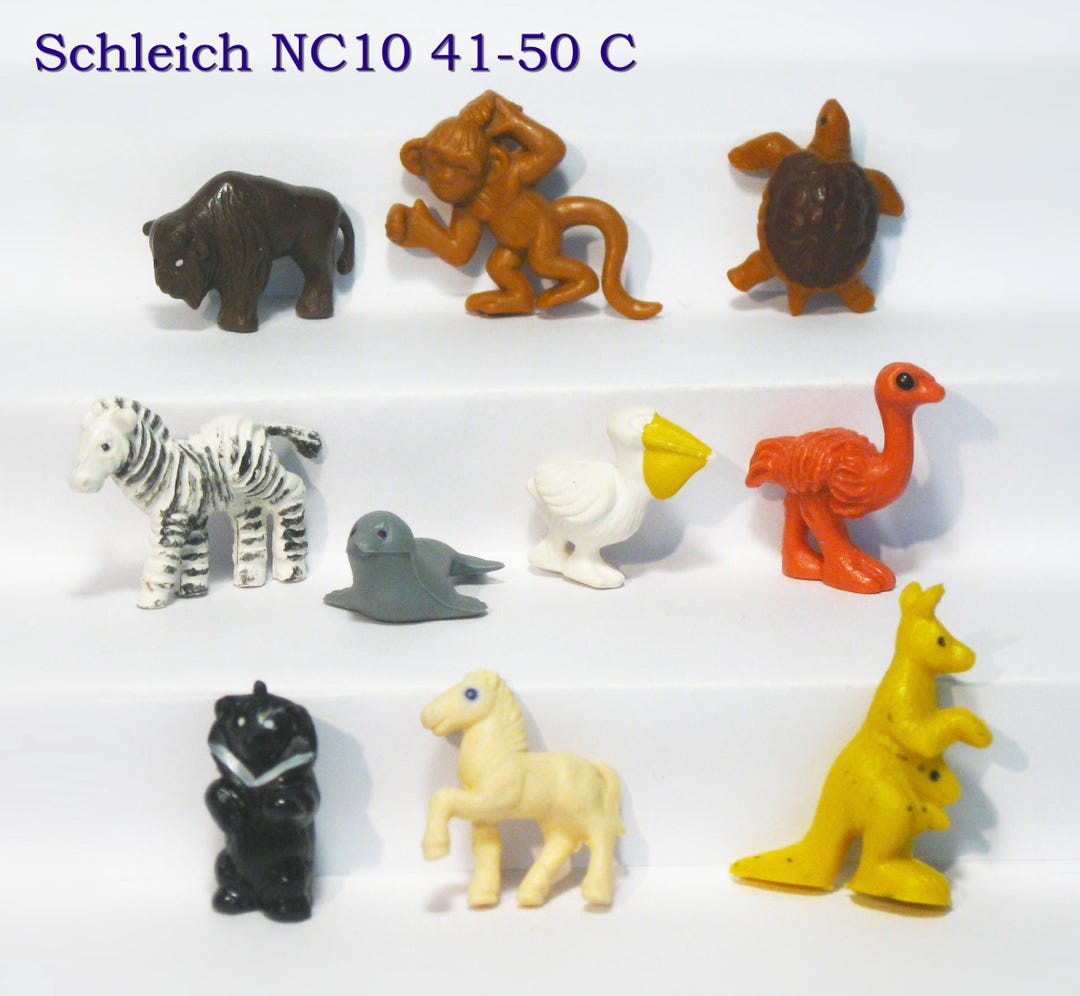 Schleich Minis Animals Kleintiere Mix Set C NC10 41-50 Mix of Vintage ...