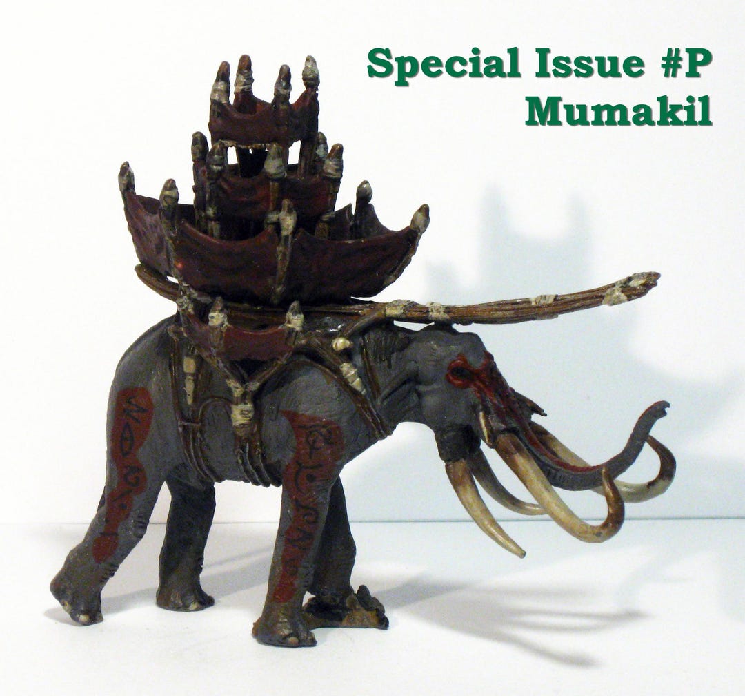 Lord of the Rings Mumakil War Mumak Metal Collectible Miniature Special ...
