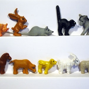 Schleich Mini Animals Mini Tiere Complete Set 61-70 H Farm Animals Out ...