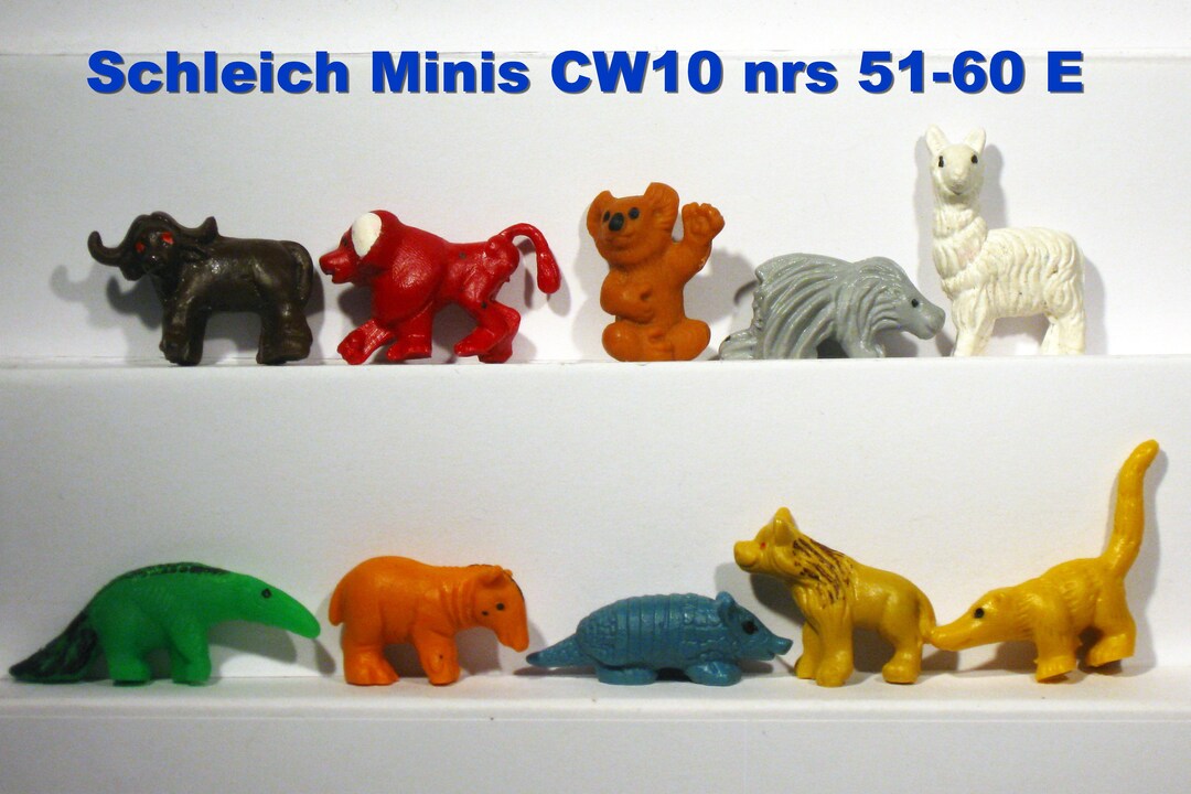 Schleich Mini Animals Mini Tiere Komplett Set 51-60 E - Etsy.de