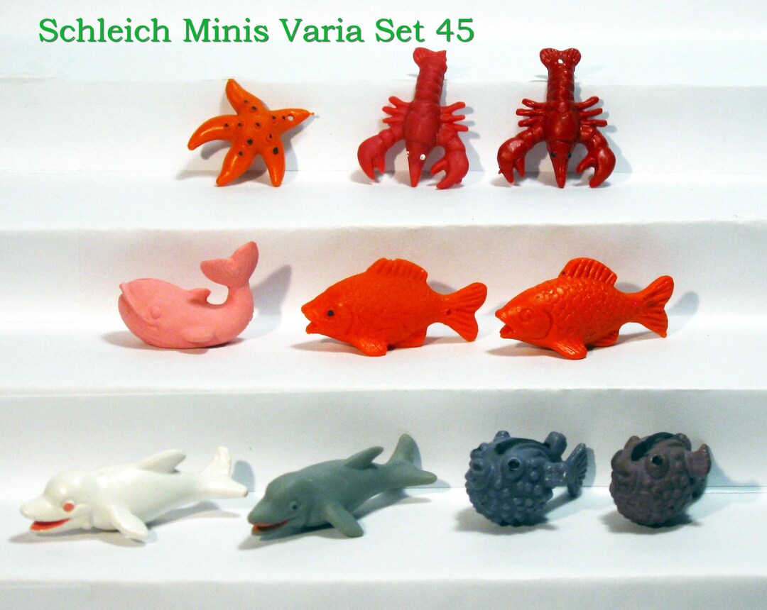 Schleich Mini Animals Mini Tiere Mix VARIA Set 45 Marine Life ...