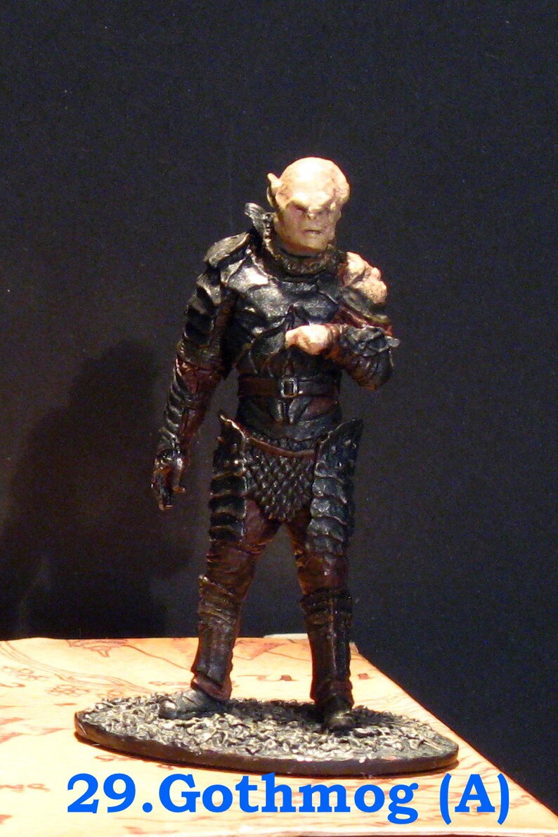 Lord of the Rings Orc Captain Gothmog Verzamelbare Miniatuur - Etsy