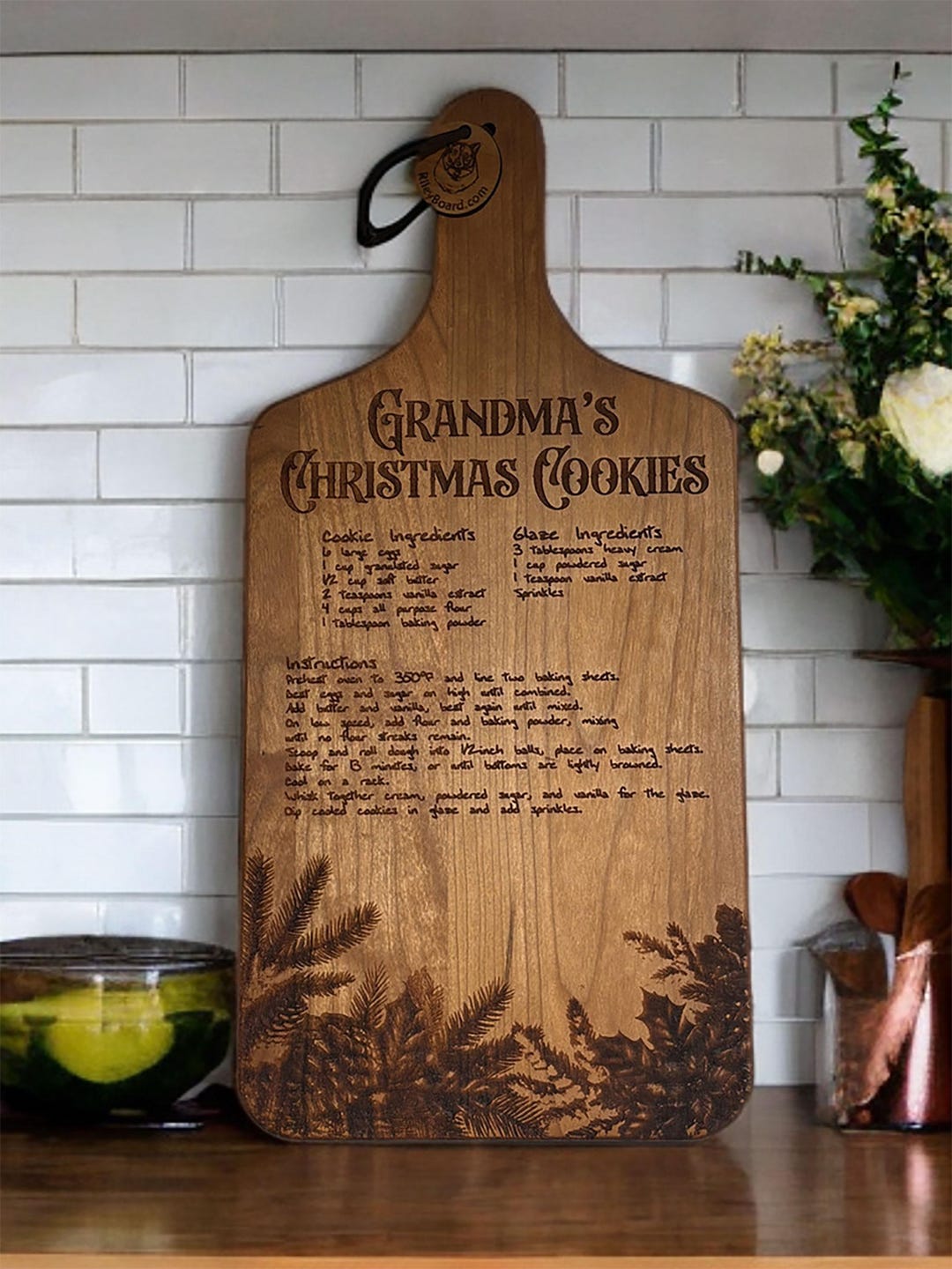 Recipe Cutting Board - Family Recipe Gift | Family Holiday Recipes ...
