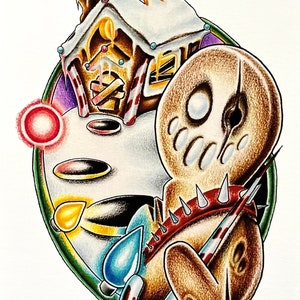 Apocalyptic Gingerbreadman Print - Etsy