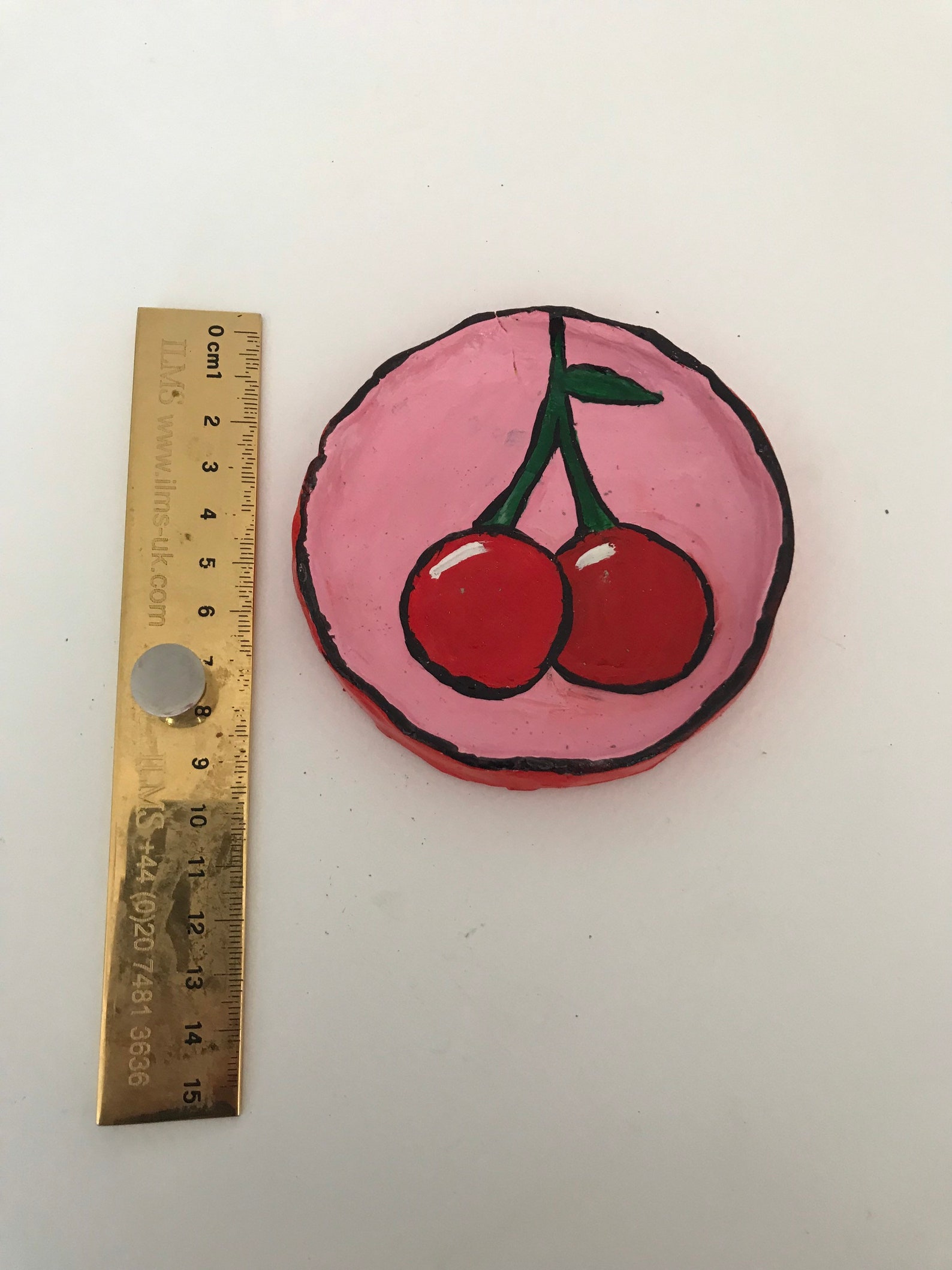 Hand Made Clay Cherry Jewellery Dish - Etsy