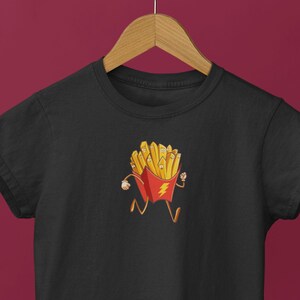French Fries Shirt, Fast Food Running French Fries T-shirt, Cute Junk ...