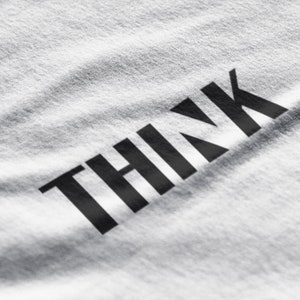 THINK / Think Big / Creative Thinking / Think Smart / Smart Tshirt - Etsy