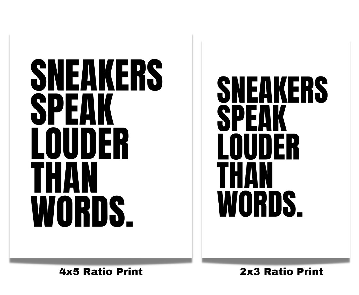 Sneaker Quote Digital Art Print Instant Download Printable - Etsy