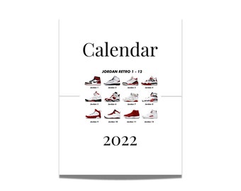 Sneaker Calendar | Etsy