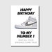 Printable Sneaker Birthday Card, Digital Card, Ecard, Instant Download ...