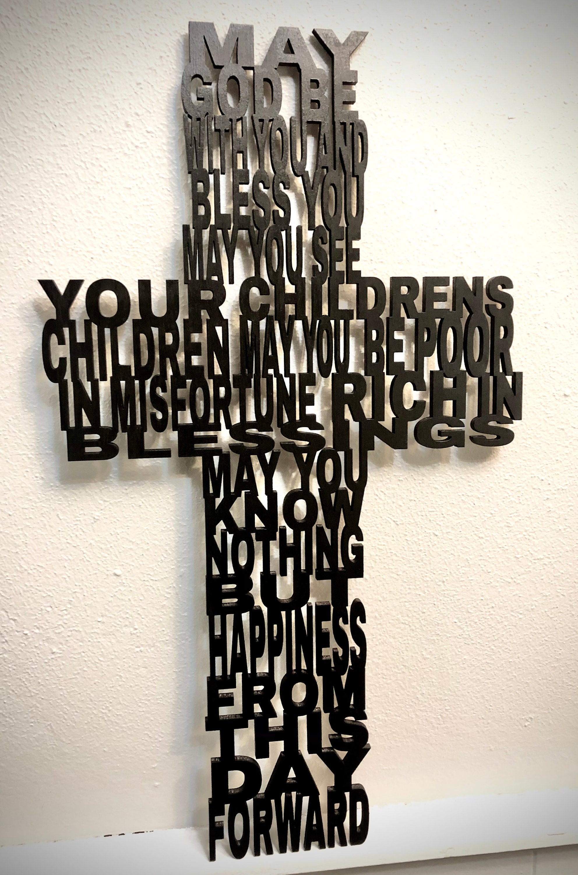 Wedding Blessing Cross SVG - Glowforge - Etsy