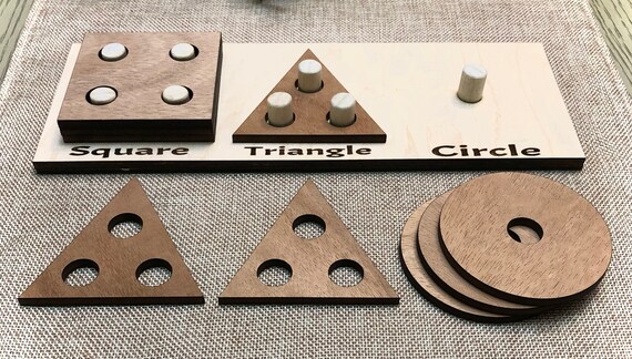 Shape Puzzle Board SVG | Etsy
