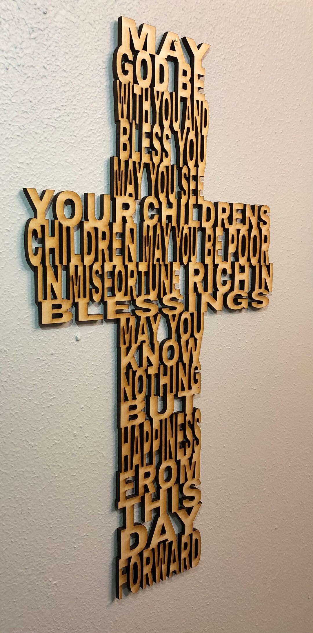 Wedding Blessing Cross SVG - Glowforge - Etsy