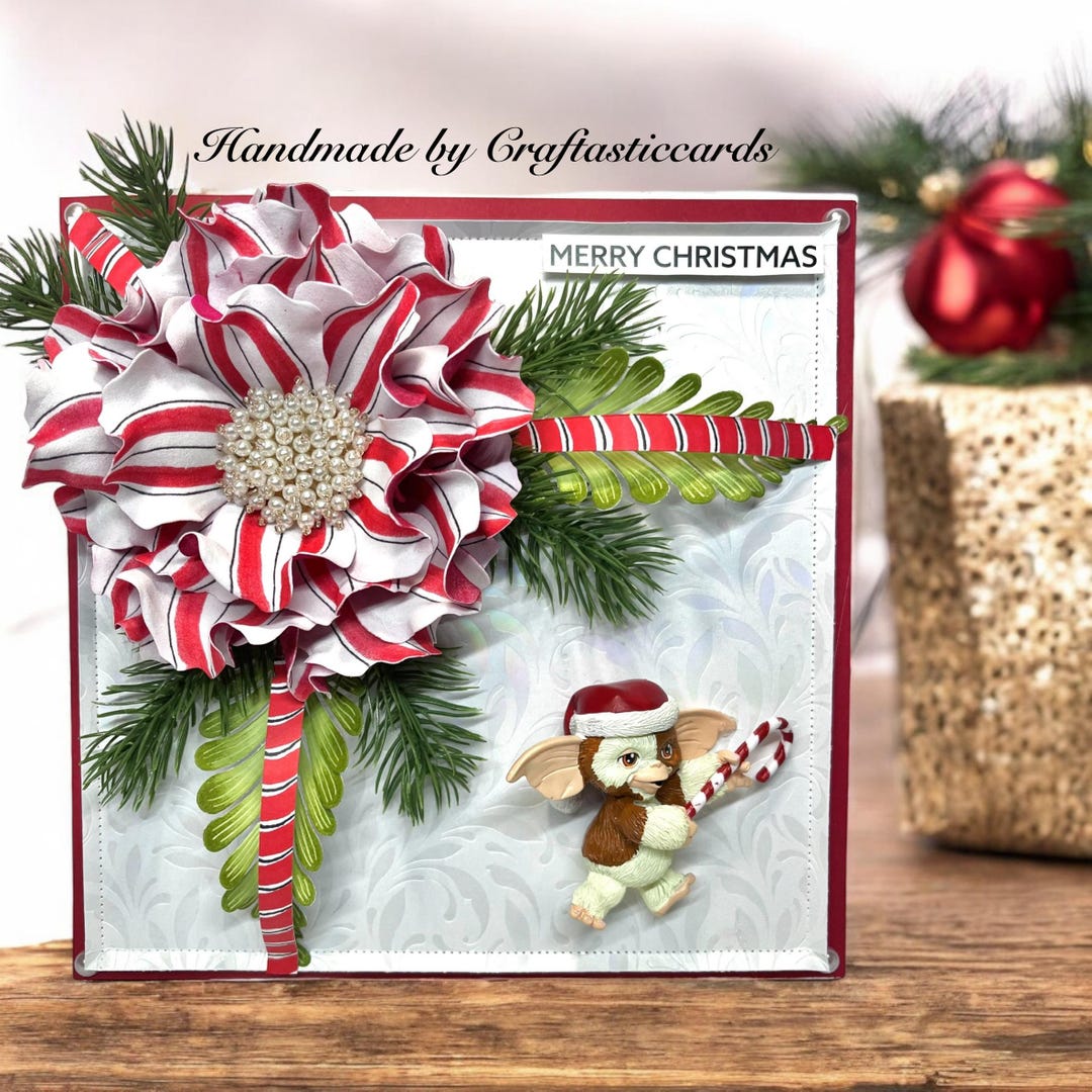 Handmade Gizmo Gremlin Christmas Card, Luxury 3D Gremlin Christmas ...