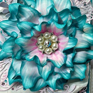 Handmade Birthday Card, Ladies Floral Greetings Card, Flower Cards ...