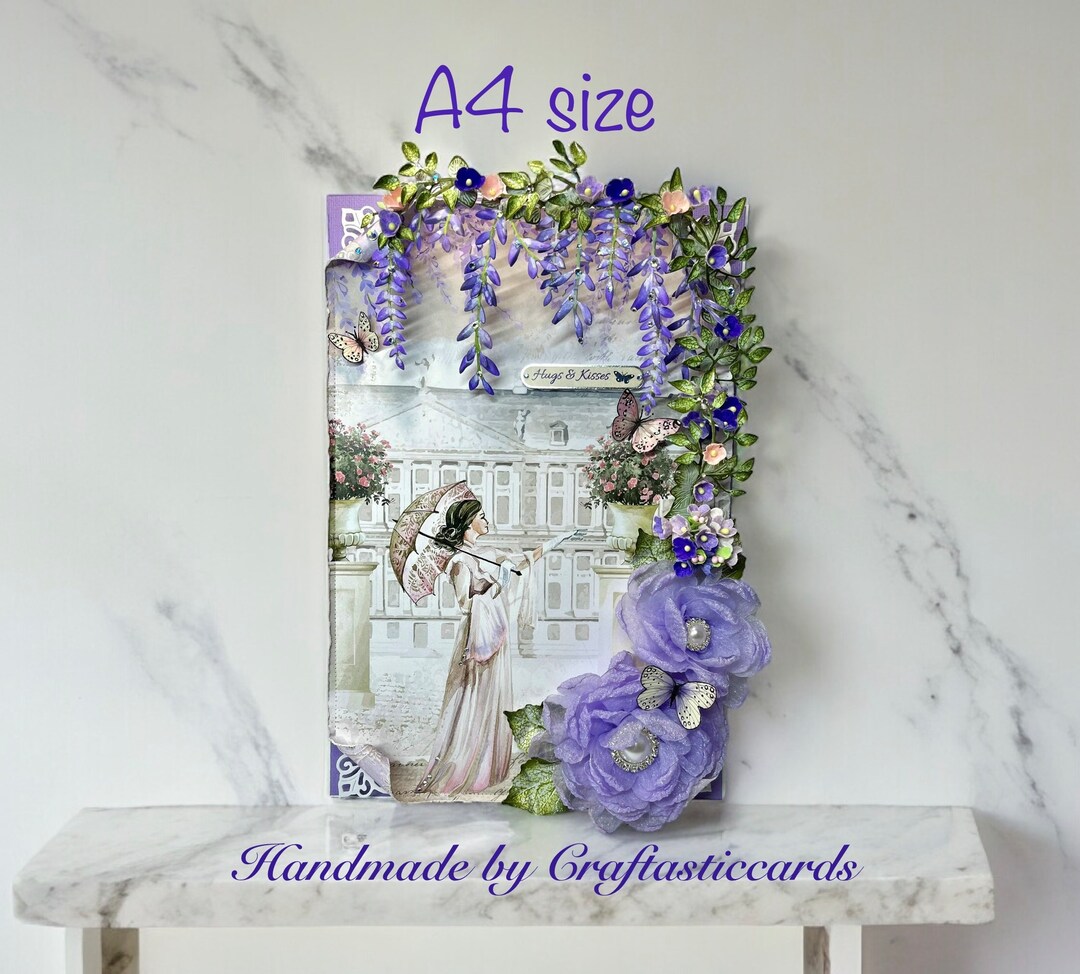 Bridgerton Themed Scented Birthday Card, Handmade Floral,ladies ...