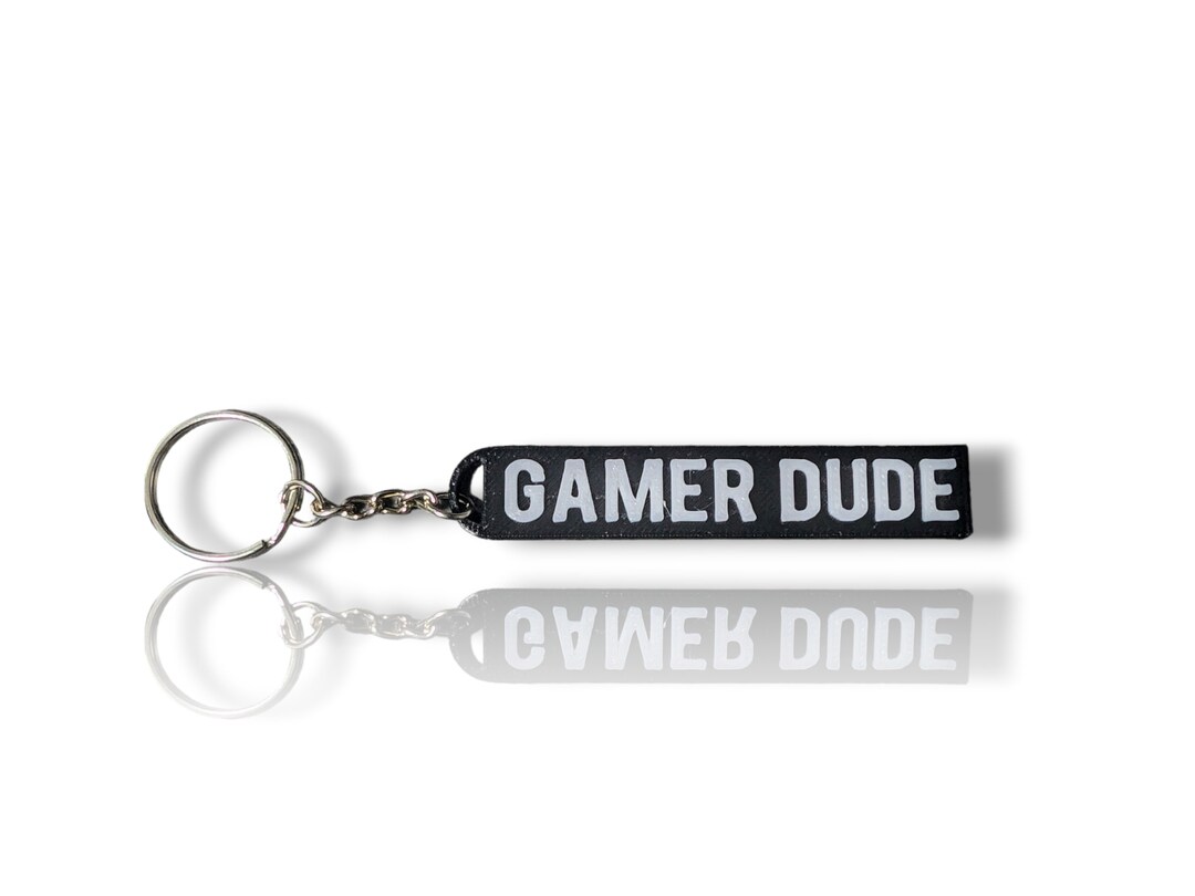 3D Printed Gamer Dude Keyring - Etsy