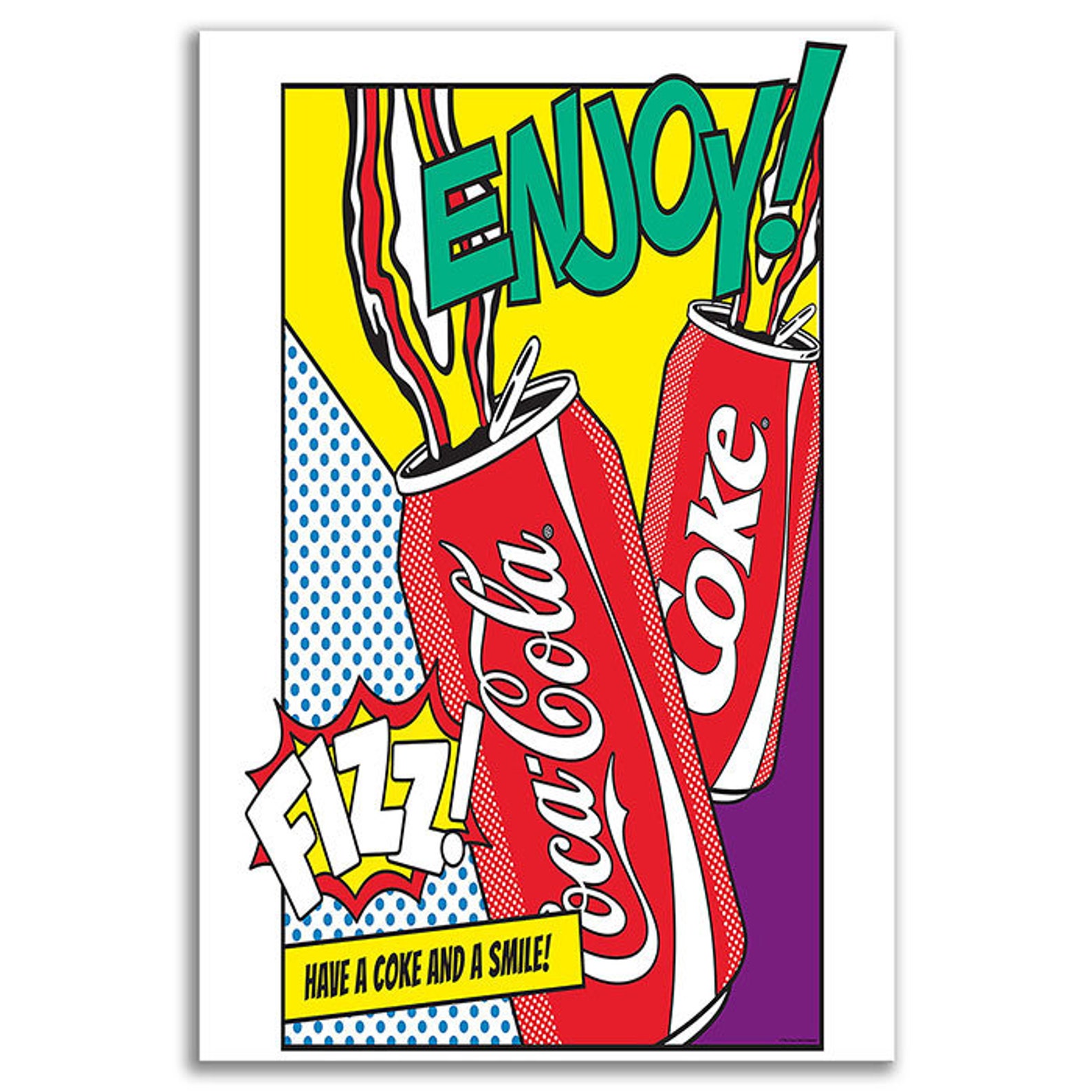 Coke Can Coca Cola Comic Pop Art Style Promotional Drinks Art | Etsy