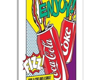 Coca Cola Poster | Etsy