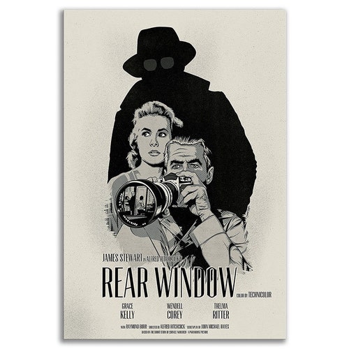 Alfred Hitchcock Rear Window Movie Poster - Etsy