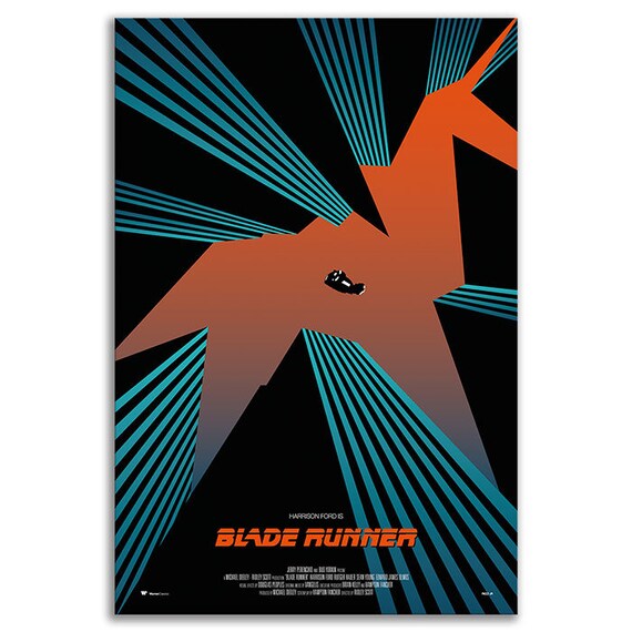 Blade Runner 1982 Sci-fi Illustrated Minimalist Striking - Etsy UK