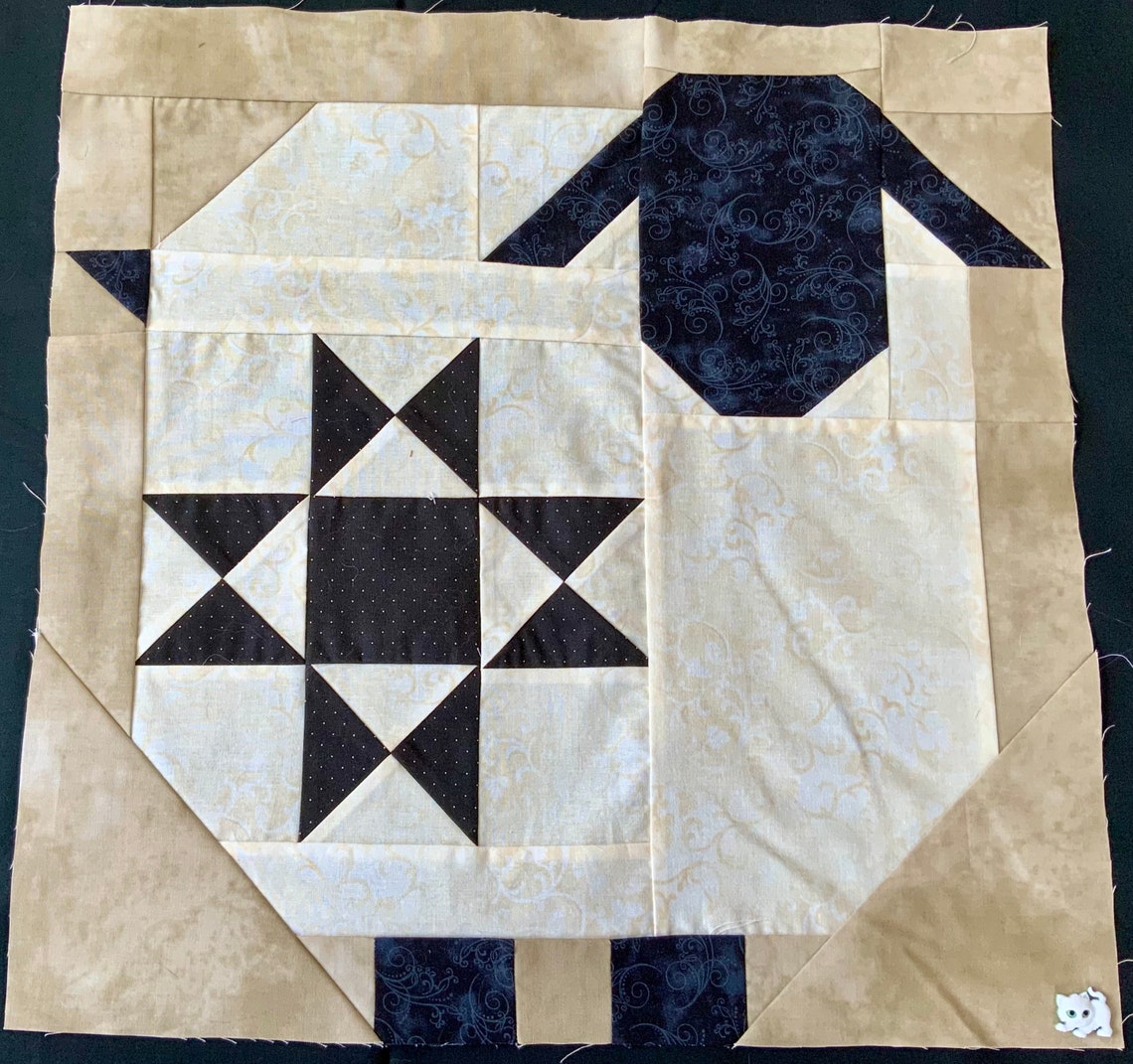 Wooly Star Sheep Quilt Block Unfinished - Etsy