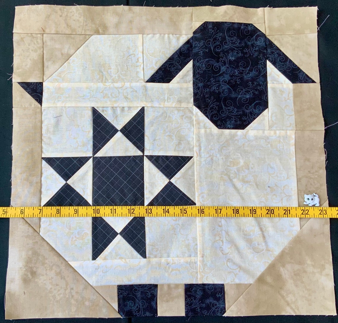 Wooly Star Sheep Quilt Block Unfinished - Etsy