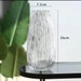 Wavy Textured Ribbed Glass Vase Clear & Black Vases for Flowers Thick ...