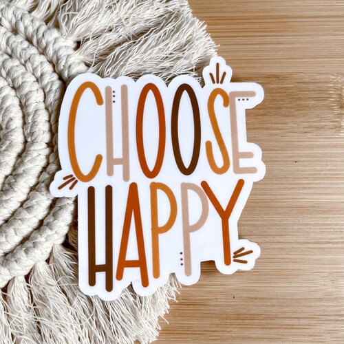 Happy Thoughts Sticker Stickers for Hydroflask Laptop - Etsy