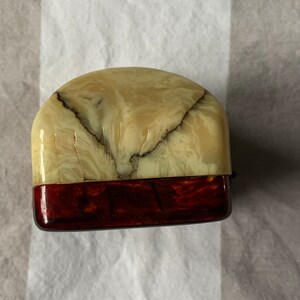 Vintage Italian Marble Effect Bakelite Jewel Box - Etsy