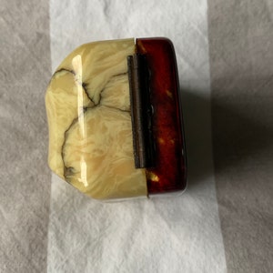 Vintage Italian Marble Effect Bakelite Jewel Box - Etsy