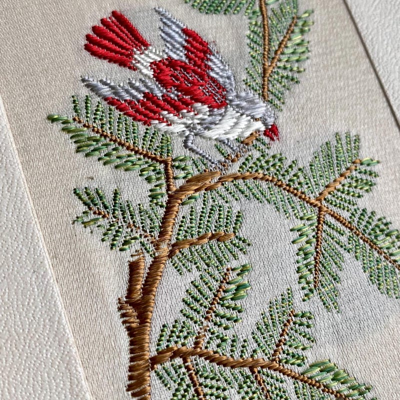 Embroidered Postcard - Etsy