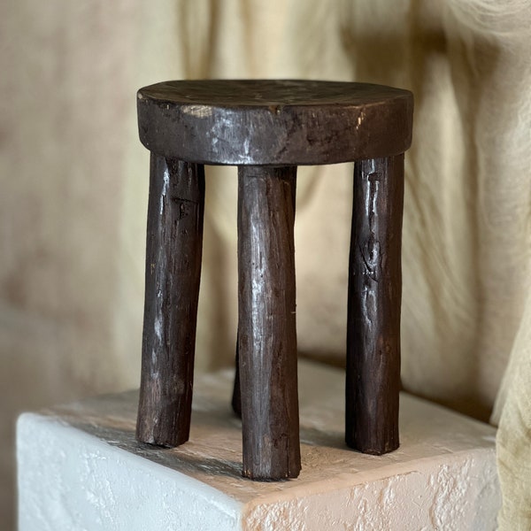 Small Antique Stool - Etsy