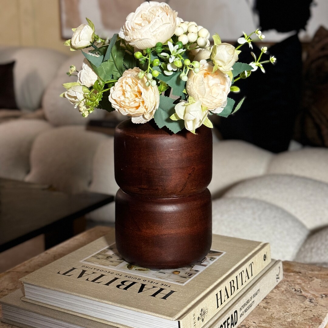 Mango Wood Vase - Etsy