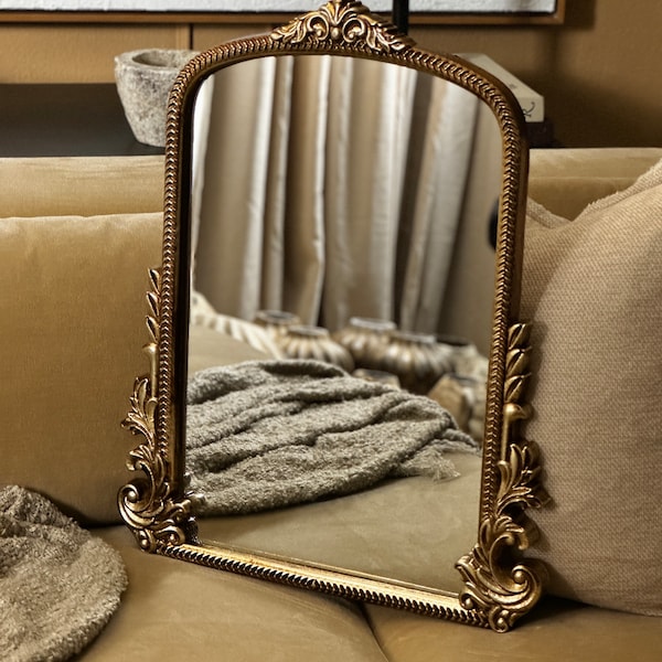 Large Gold Mirror (You'll Enjoy) - Etsy