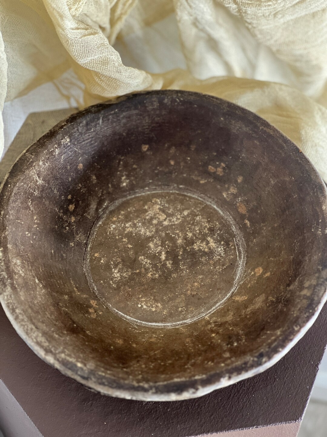 Vintage Small Stone Plate - Etsy