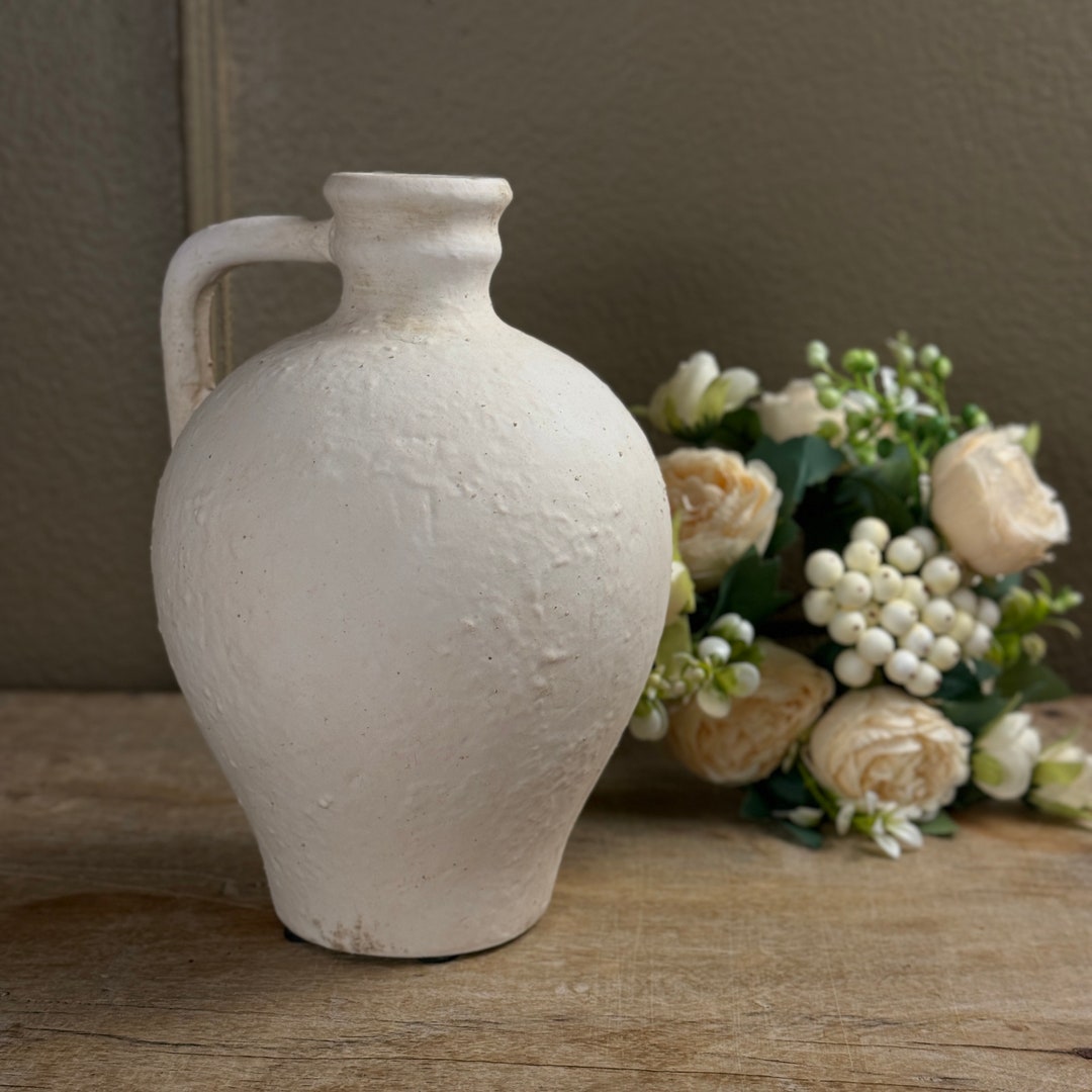 Off White Vase - Etsy