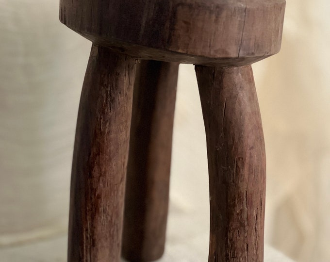 Vintage African Senufo Ottoman / Carved Stool dark free Shipping - Etsy