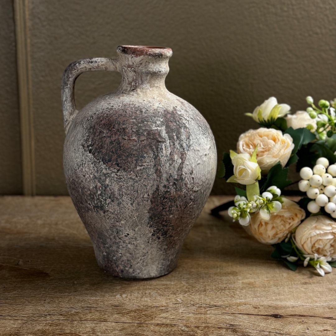 Textured Rustic Vase - Etsy