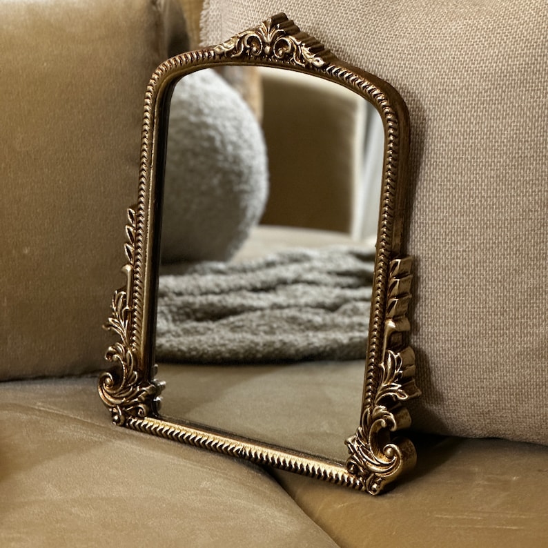 Small Gold Mirror - Etsy