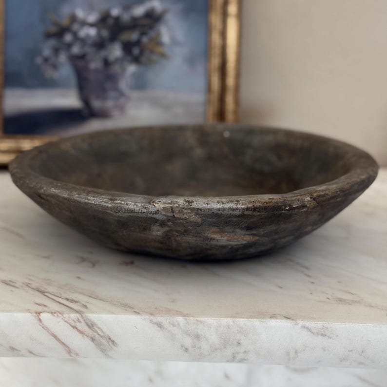 Vintage Small Stone Plate - Etsy