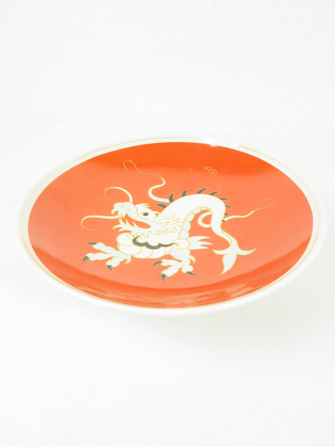 60s Dragon Plate Schaubach - Etsy