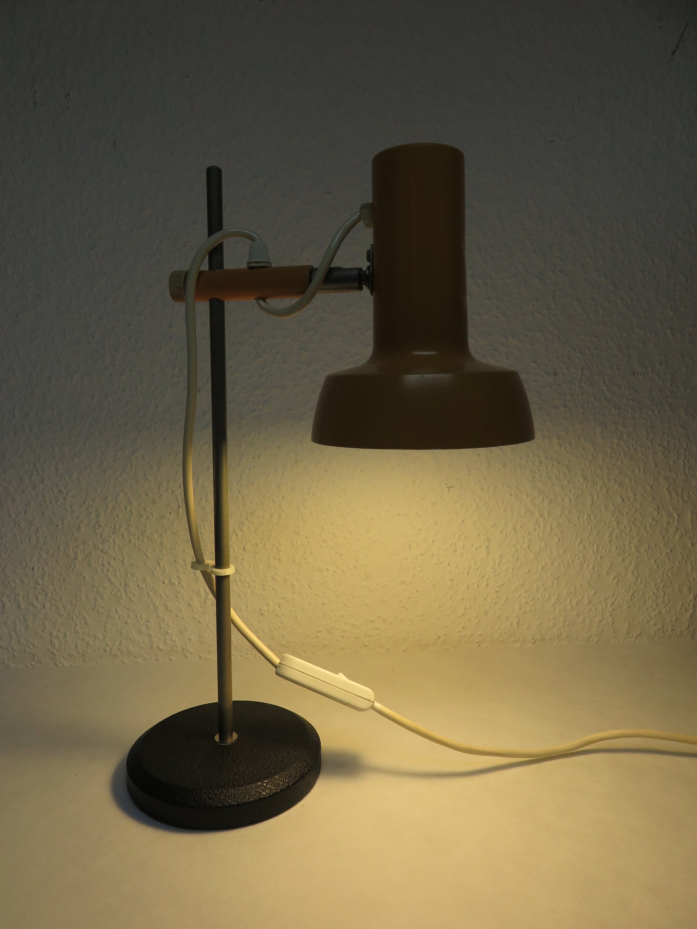 70s Desk Lamp Orange - Etsy