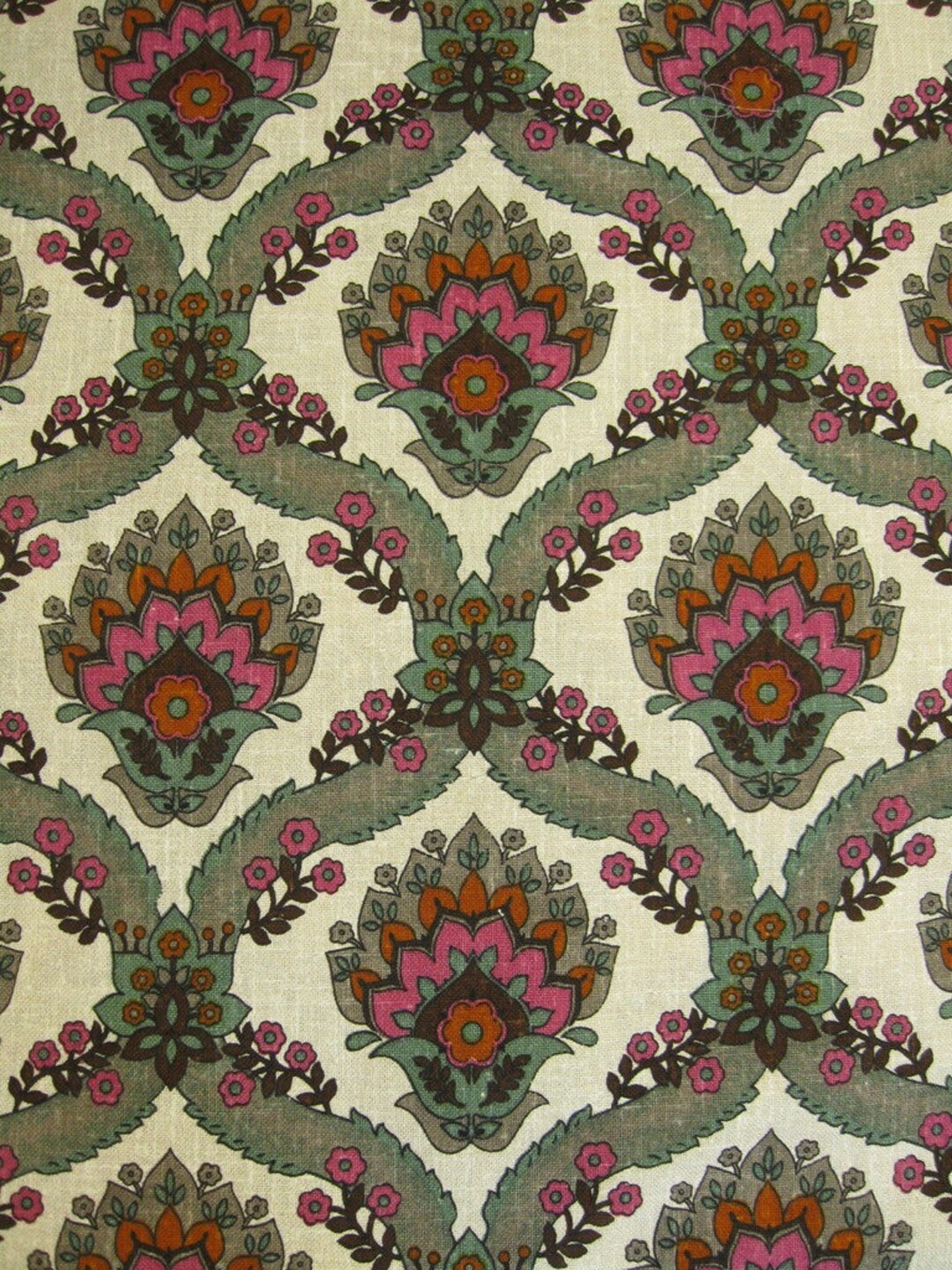 70's Baroque Fabric per Meter - Etsy