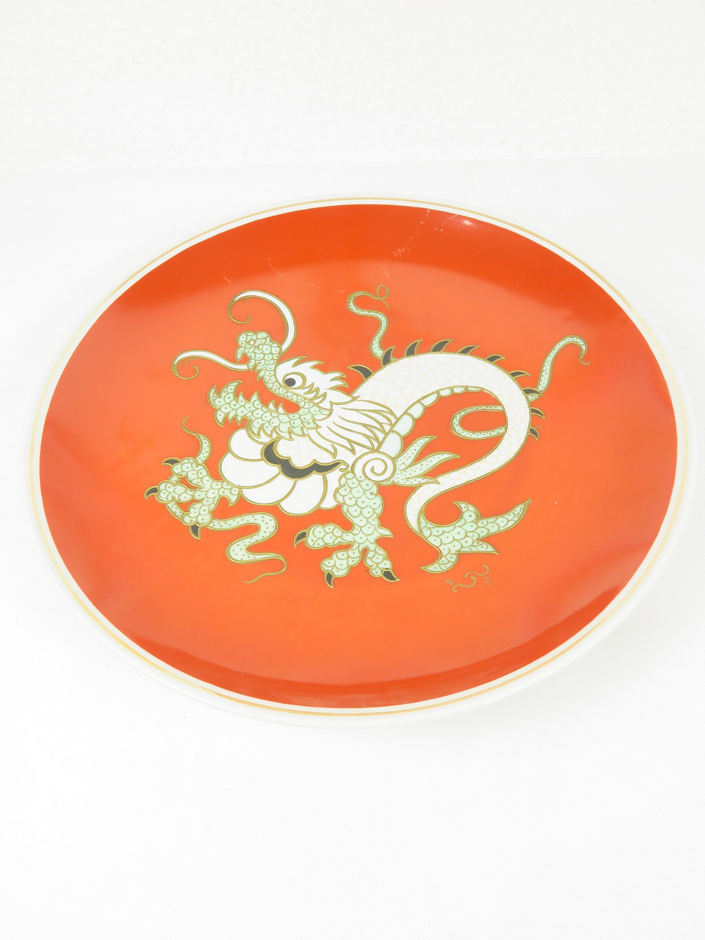 70s Dragon Plate Schaubach - Etsy