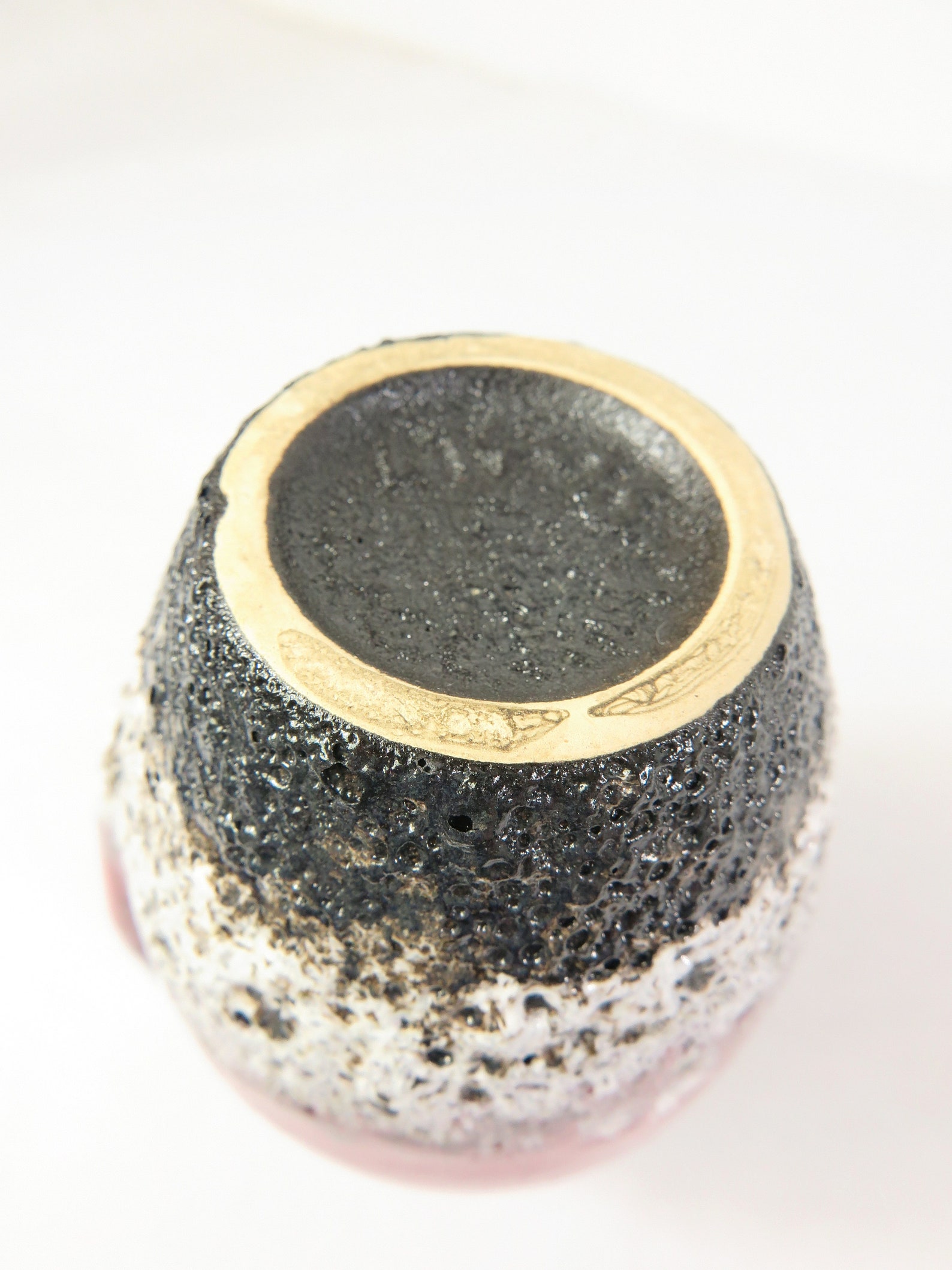 70s Handle Vase Red, Lava Look - Etsy