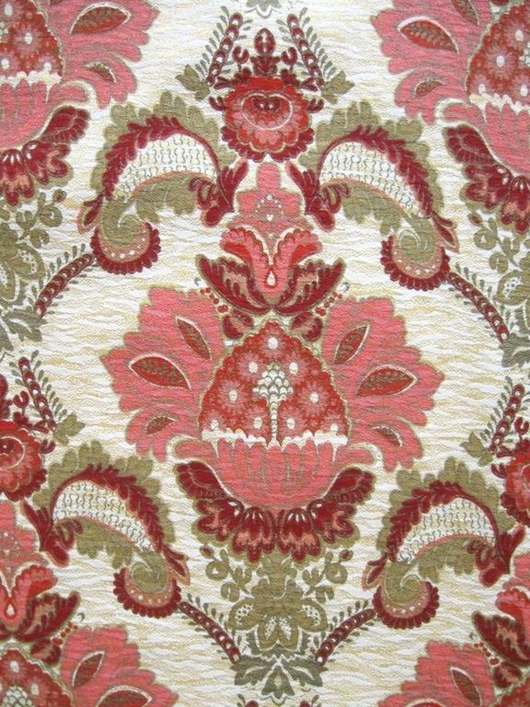 70's Baroque Fabric per Meter - Etsy